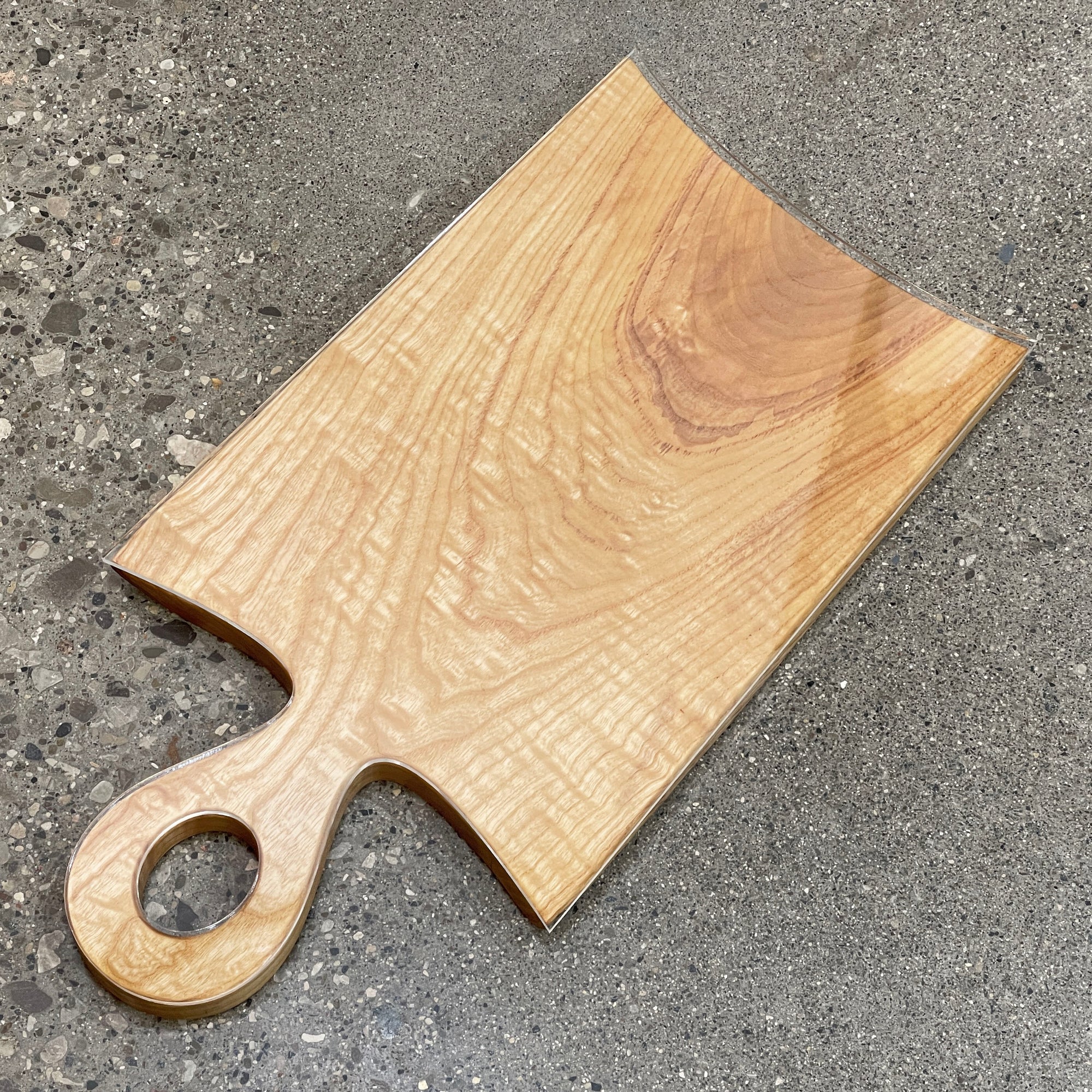 18x9.5" Flared Oval Handle Charcuterie Board Acrylic Router Template ...