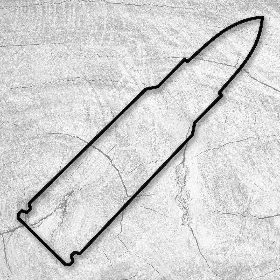 24x5.5" .308 Rifle Cartridge / Bullet Acrylic Router Template — Crafted ...