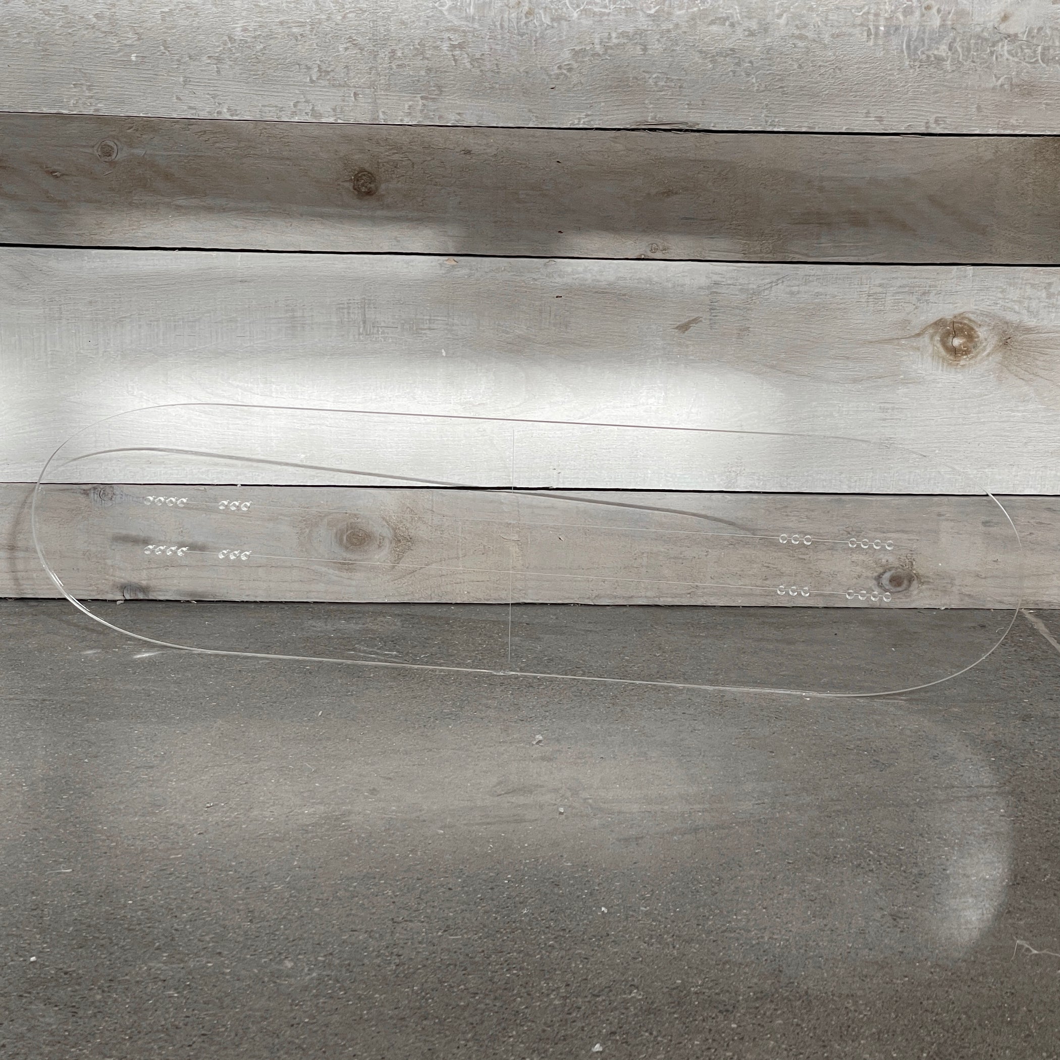 31.75x8.125" Popsicle Skateboard Acrylic Router Template — Crafted Elements