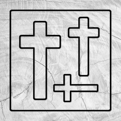 Cross Inlay Acrylic Router Template - 3 Cross Sizes – Crafted Elements