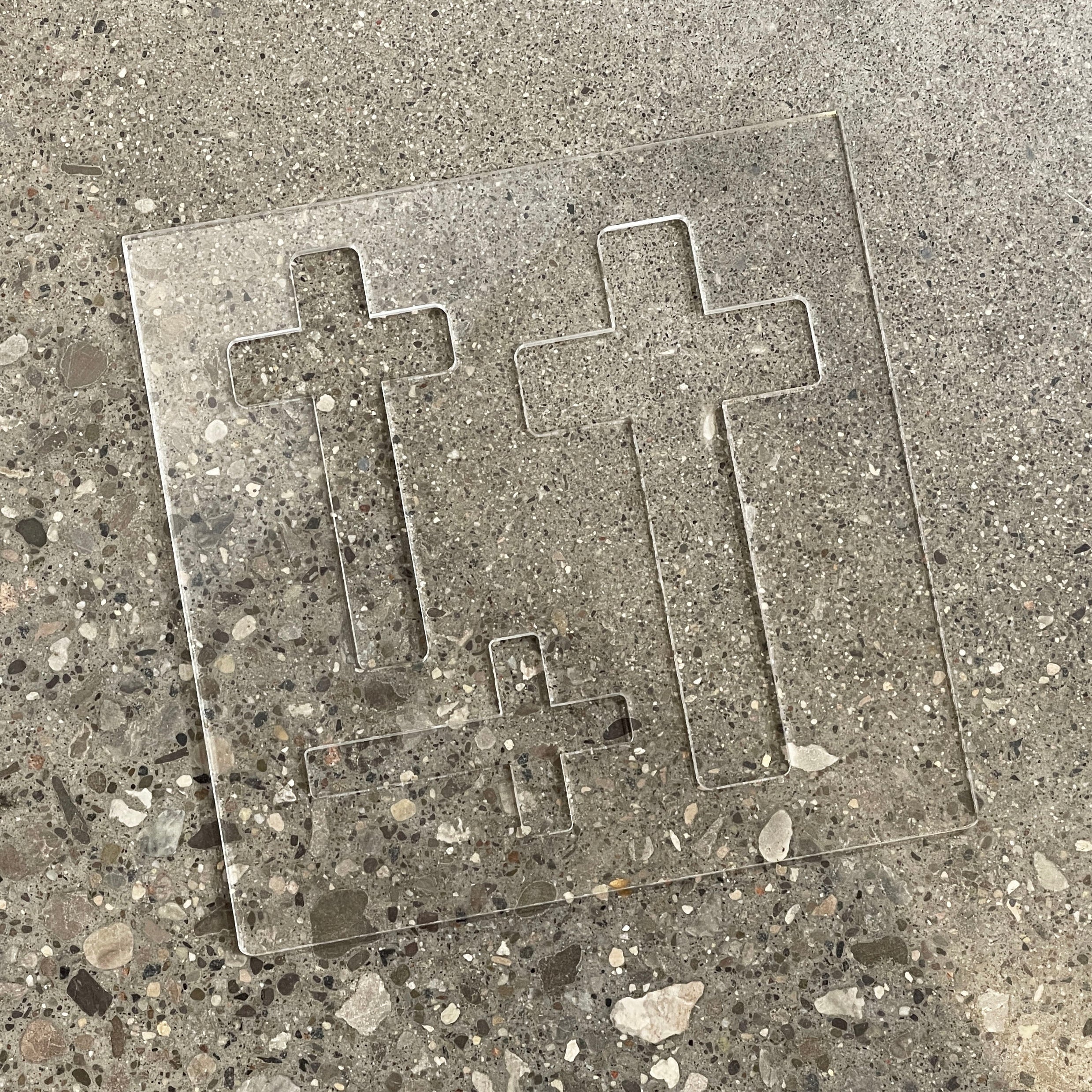 Cross Inlay Acrylic Router Template - 3 Cross Sizes — Crafted Elements