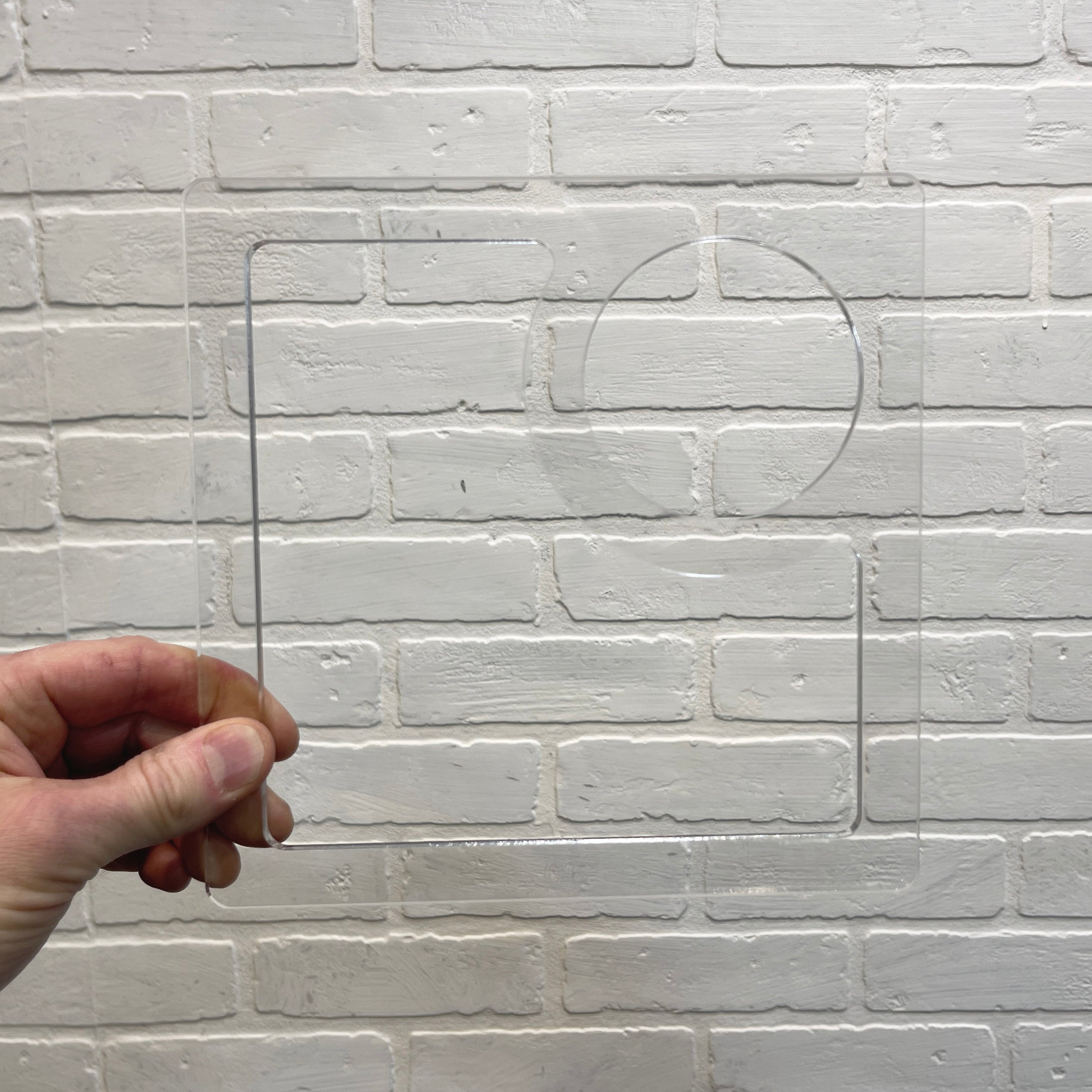 7.75x7.75" Two Pocket Tray 06 Acrylic Router Template — Crafted Elements