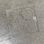 7.75x7.75" Two Pocket Tray 06 Acrylic Router Template — Crafted Elements