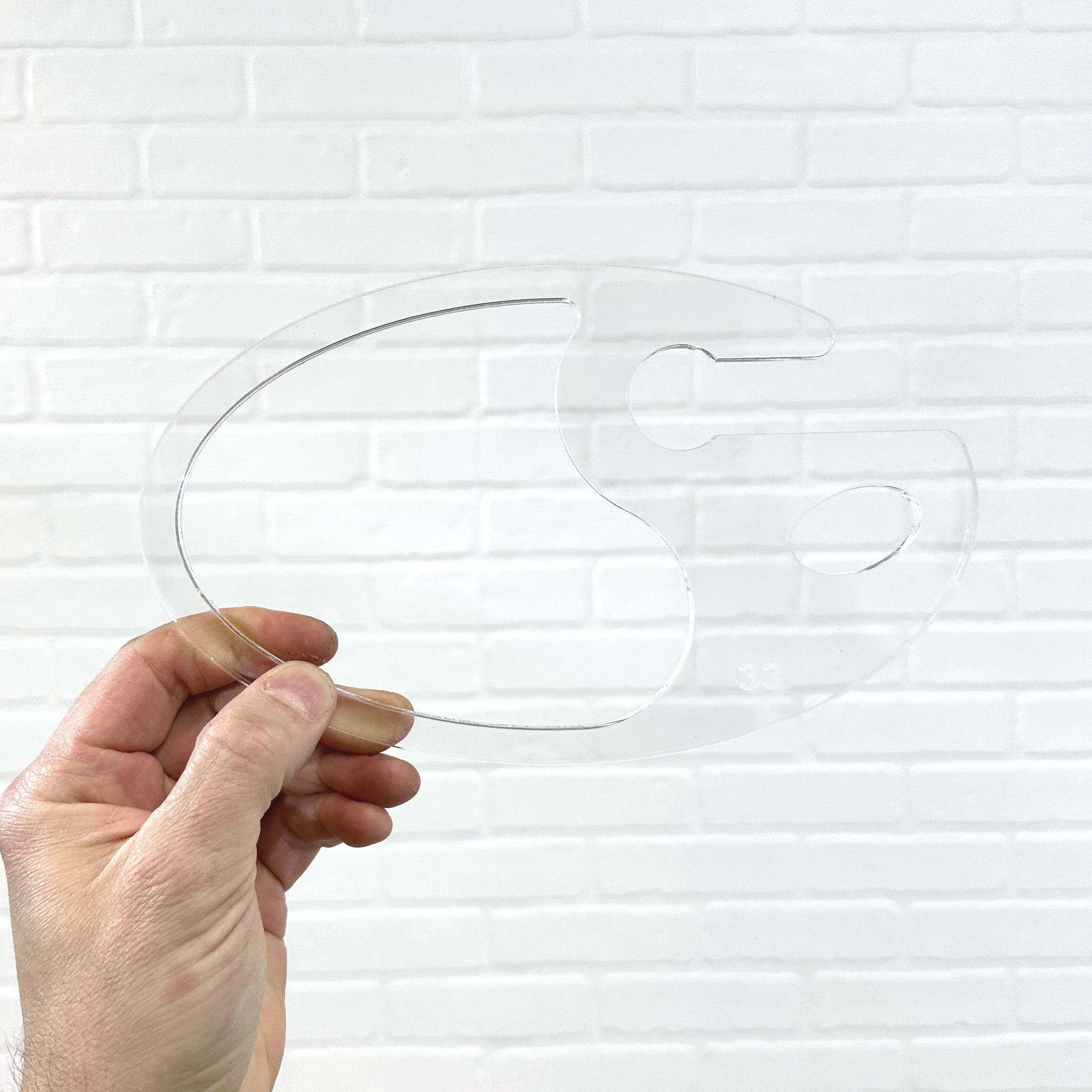 8.7x5.25" Wine Glass & Appetizer Tray Acrylic Router Template – Crafted ...