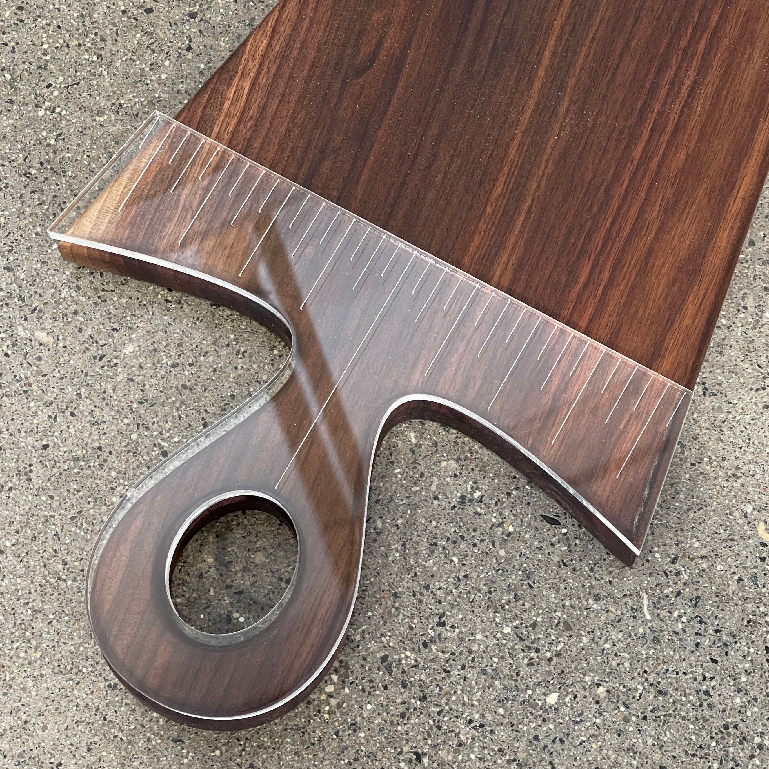 Flared Oval Handle Acrylic Router Template — Crafted Elements