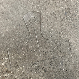 Small Classic 3 Handle Acrylic Router Template – Crafted Elements