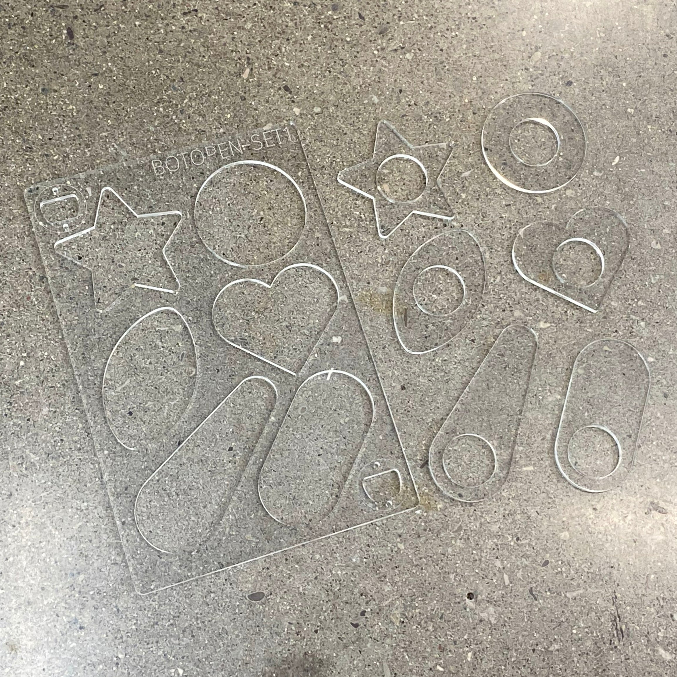 Bottle Opener Template Set 1 - 6 Bottle Opener Acrylic Router Template ...